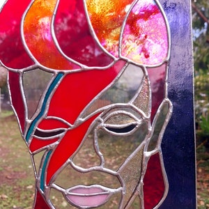 David Bowie Stained Glass Suncatcher Art - Etsy