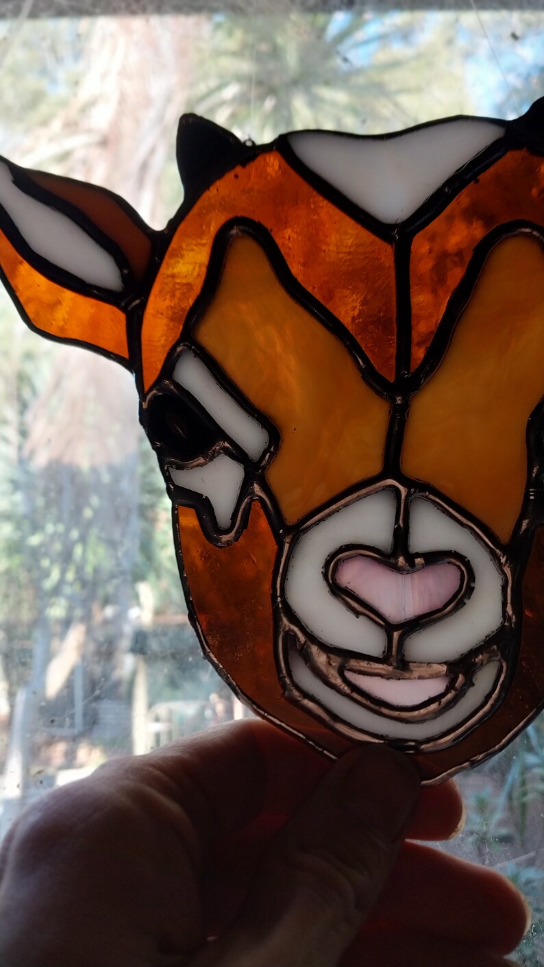 Stained Glass Pygmy Goat - Etsy