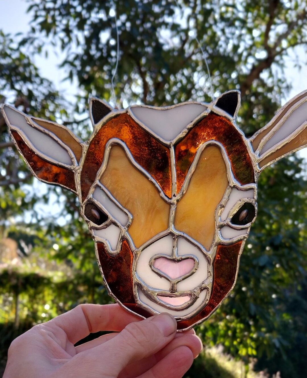 Stained Glass Pygmy Goat - Etsy