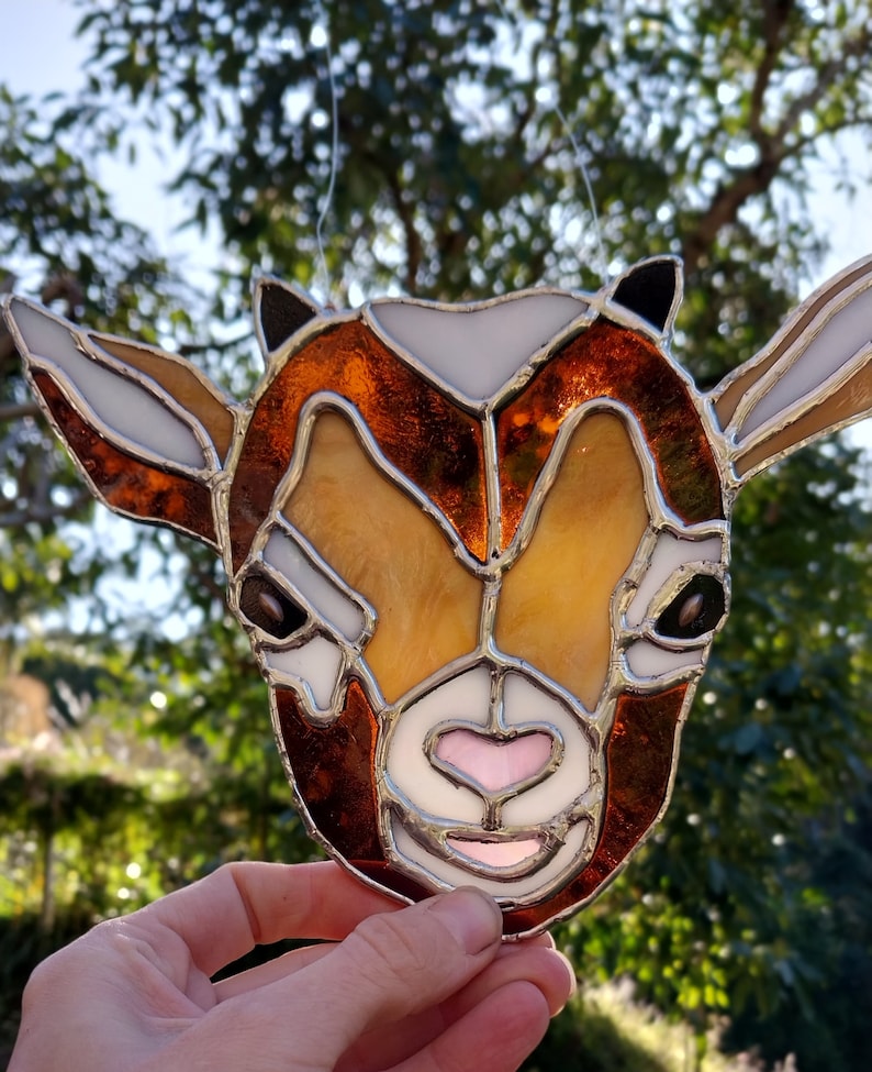 Stained Glass Pygmy Goat - Etsy