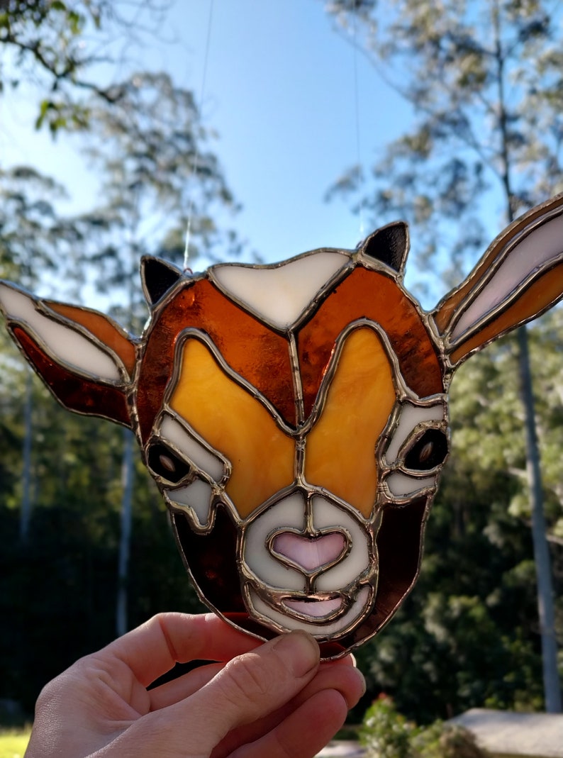Stained Glass Pygmy Goat - Etsy