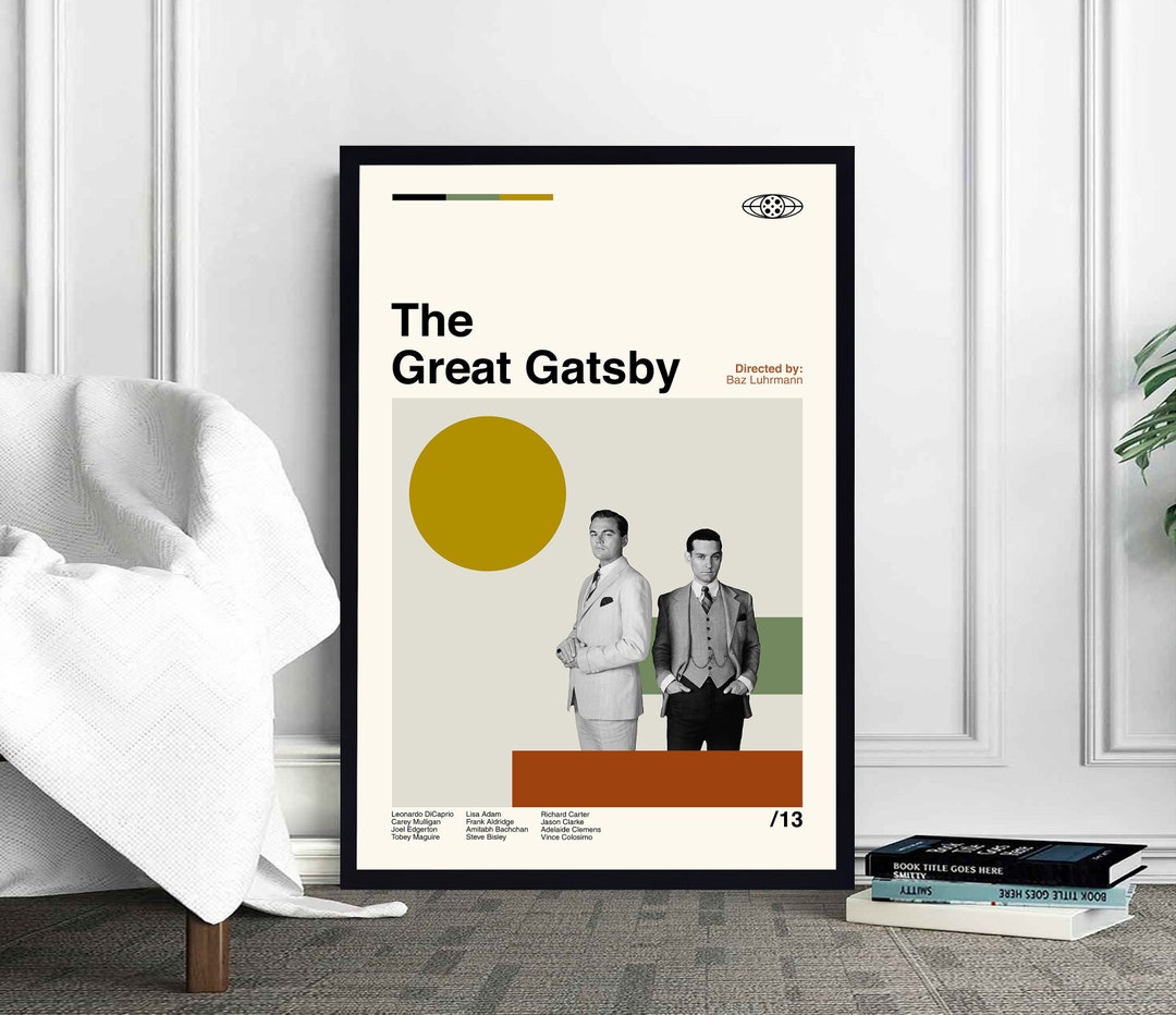 The Great Gatsby Poster the Great Gatsby Print Minimalist - Etsy UK