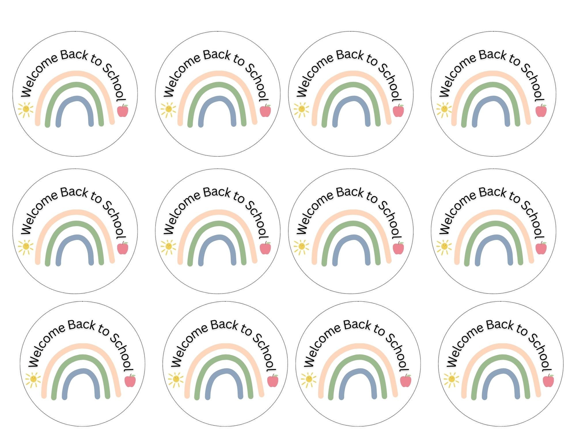 Printable Teacher Gift Tag, Teacher Appreciation, Welcome Back to ...