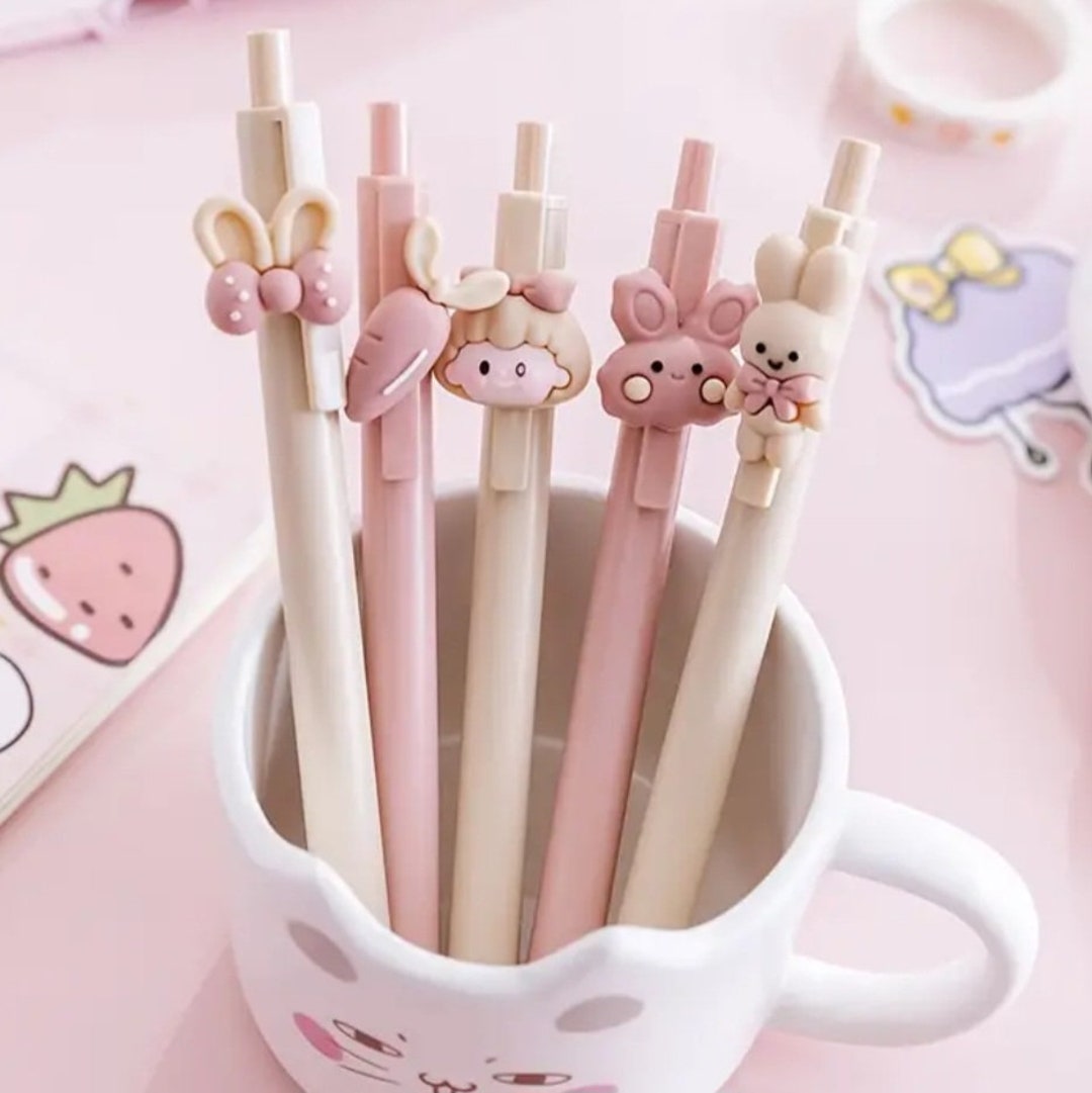 6 Piece Kawaii Pen Set - Etsy