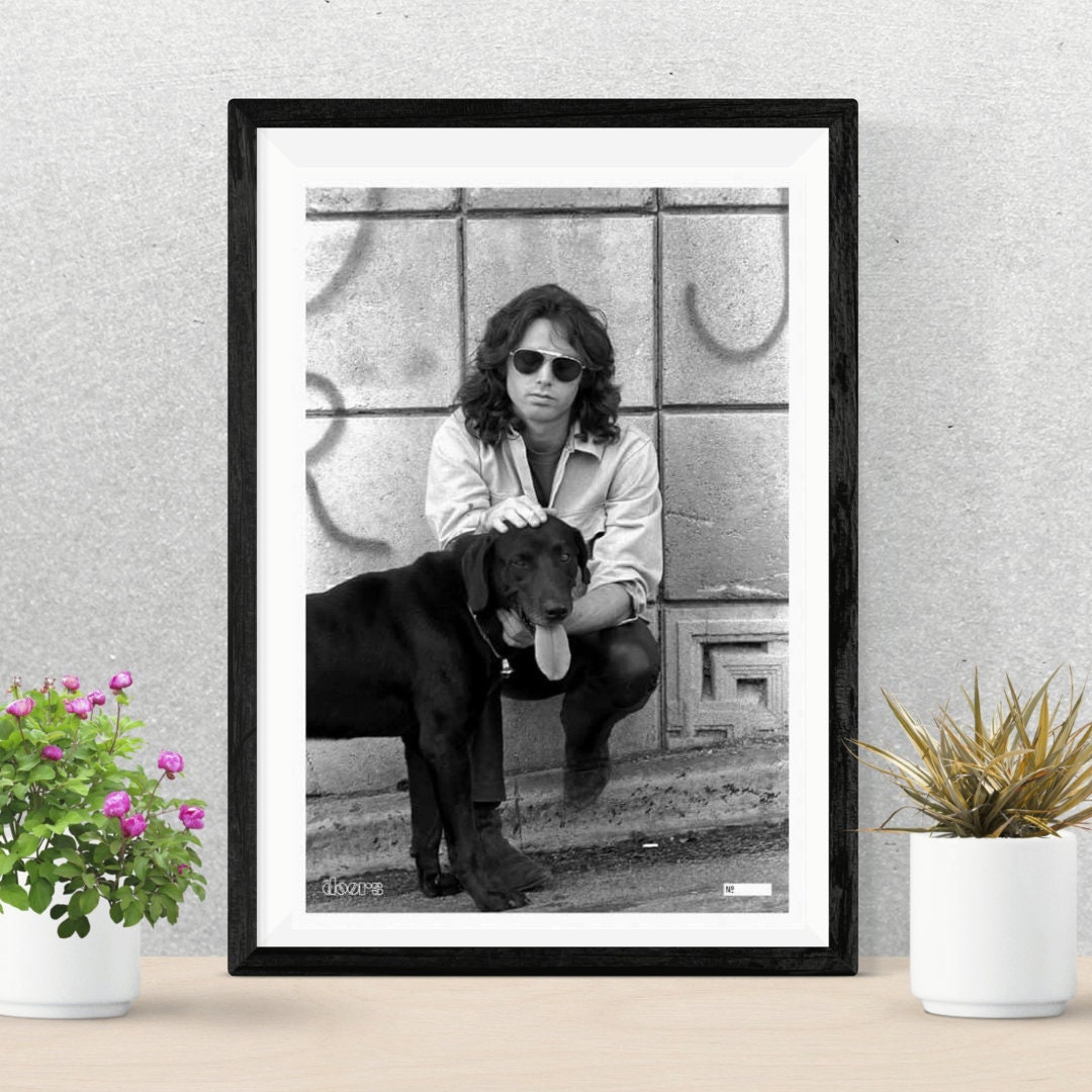 Jim Morrison & Dog Poster: Iconic Photo Session (digital Download) - Etsy