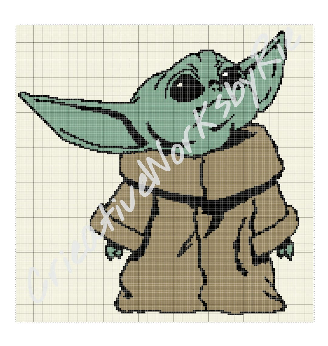 Baby Yoda/grogu-crochet Color Work/ Graphgan Blanket Pattern- DIGITAL ...