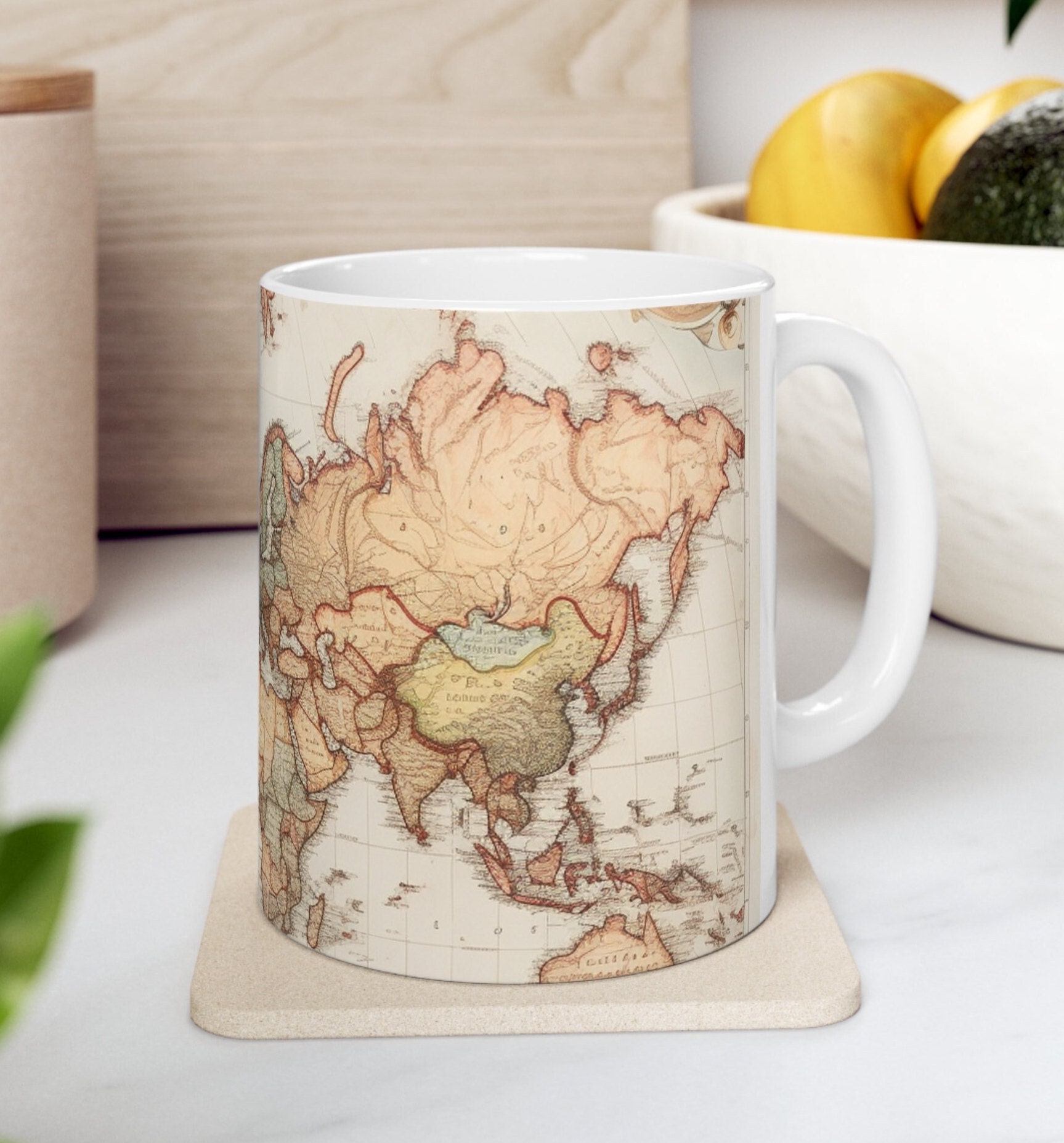 World Map Mug, Travel Gift, Map of the World, Adventure Gift - Etsy