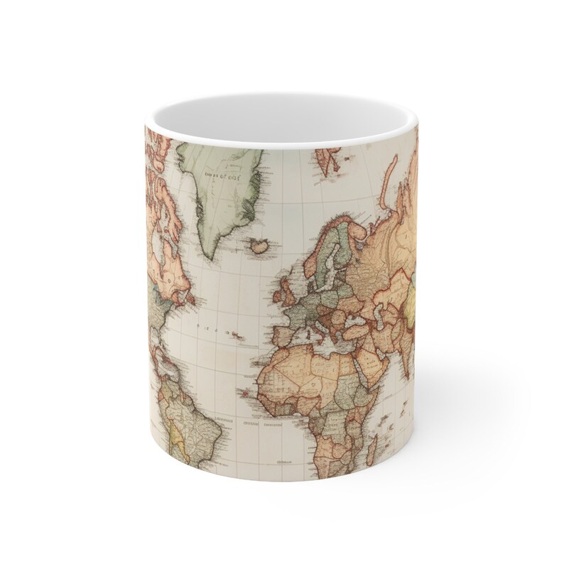World Map Mug, Travel Gift, Map of the World, Adventure Gift - Etsy