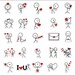 Love Stickman Series Stickers 10-pack HD Vinyl Decals, Unique ...