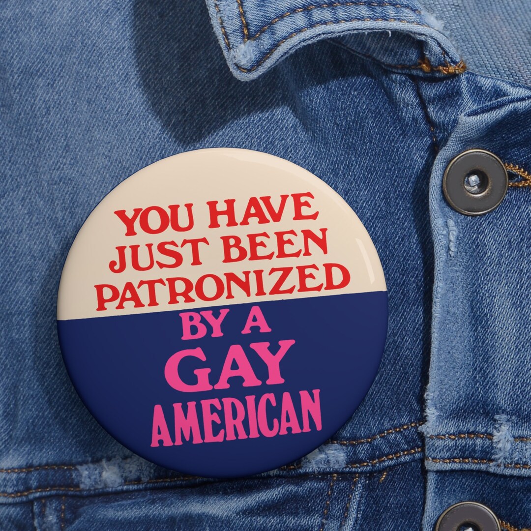 Vintage GAY PRIDE Vintage Remake Funny Gay Pride LGB Pin Button Badge ...