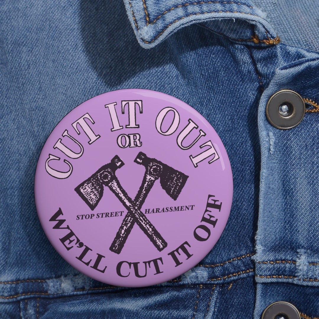 Cut It Out Vintage Feminist Remake Pin Buttons Badge - Etsy