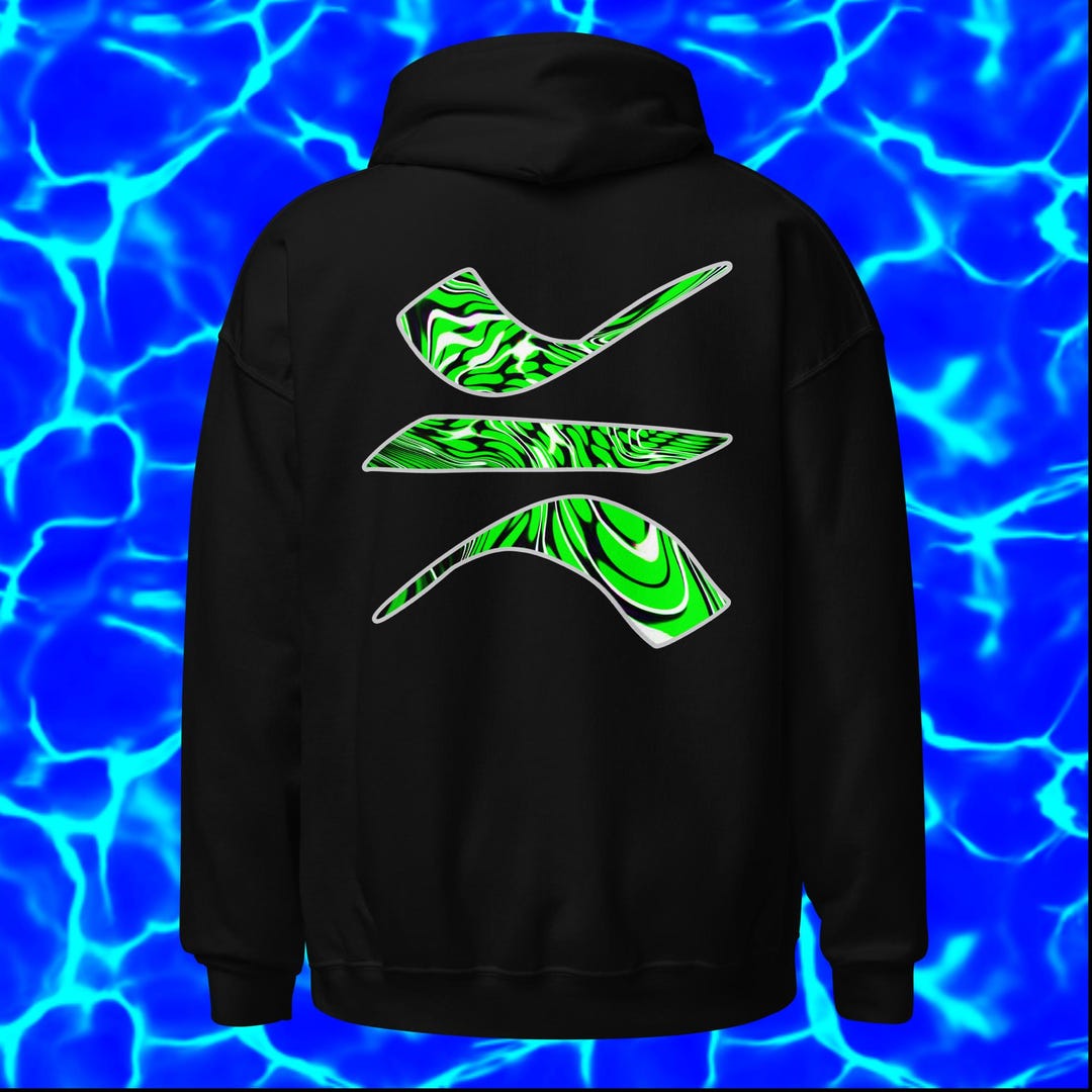 Double Side Print With Vortex Logo Front and Abstract Tribal Logo on ...