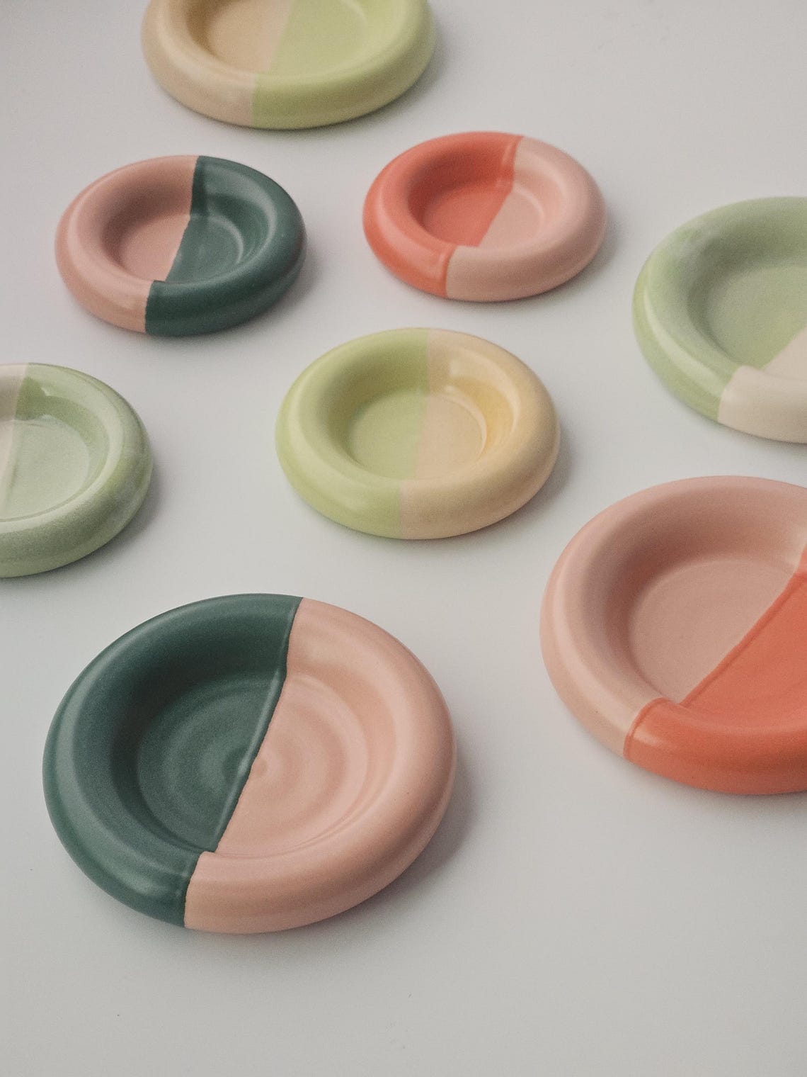 Handmade Ceramic Donut Dish: Colorful Ring Dish, Chunky Plate (4.5") - Etsy