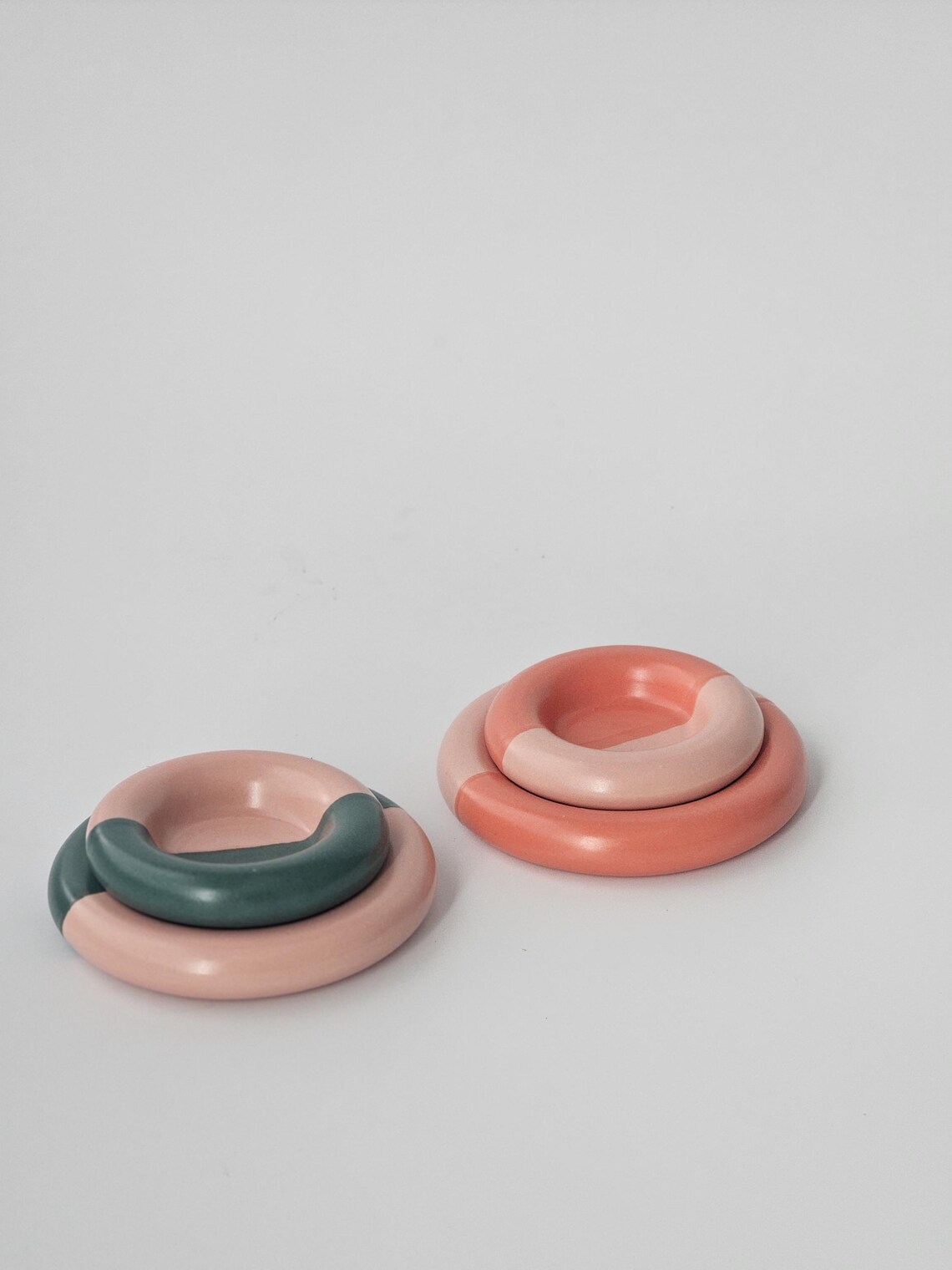 Handmade Ceramic Donut Dish: Colorful Ring Dish, Chunky Plate (4.5") - Etsy