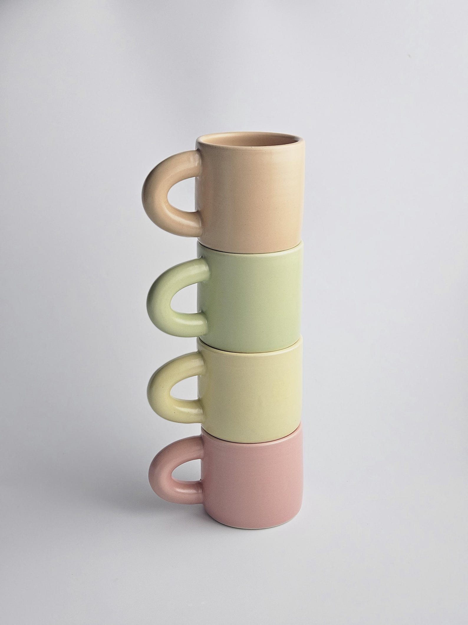 Handmade Chunky Ceramic Mug: Custom Pastel Coffee Mug - Etsy