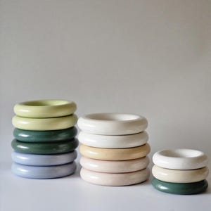 Donut Dish (made to Order) • Handmade Colorful Ceramic • Bubble Plate ...