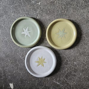 Hand Painted Ceramic Star Plate: Hand Crafted Catch-all Dish - Etsy