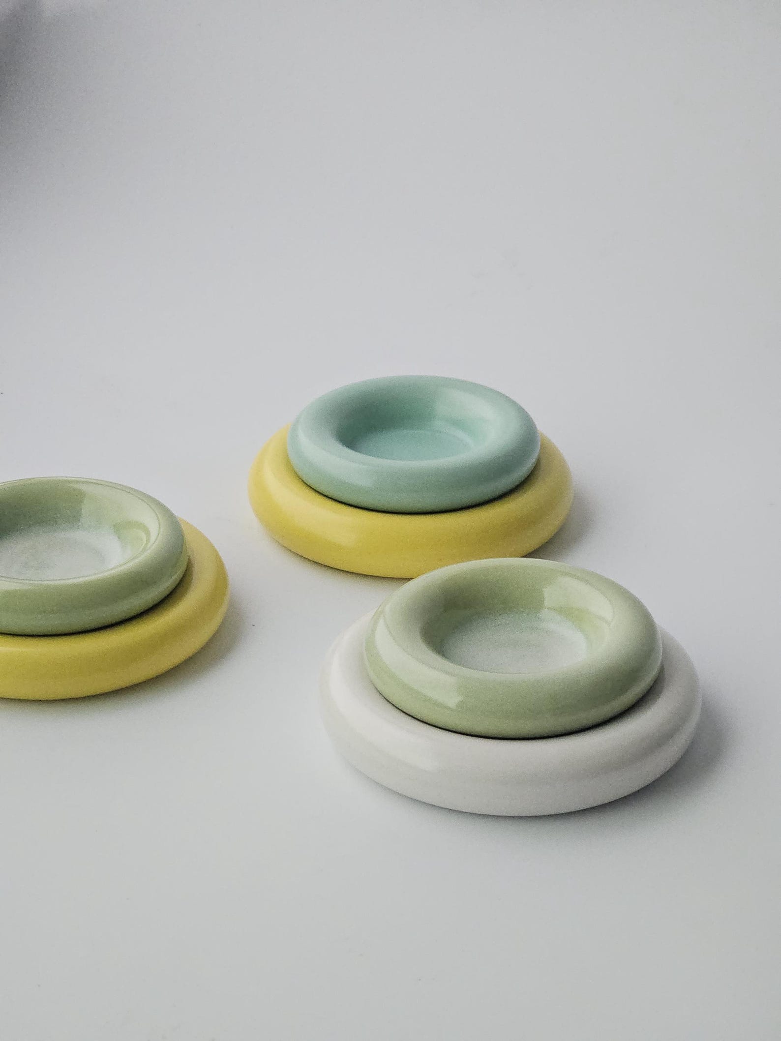Donut Dish (made to Order) • Handmade Colorful Ceramic • Bubble Plate ...