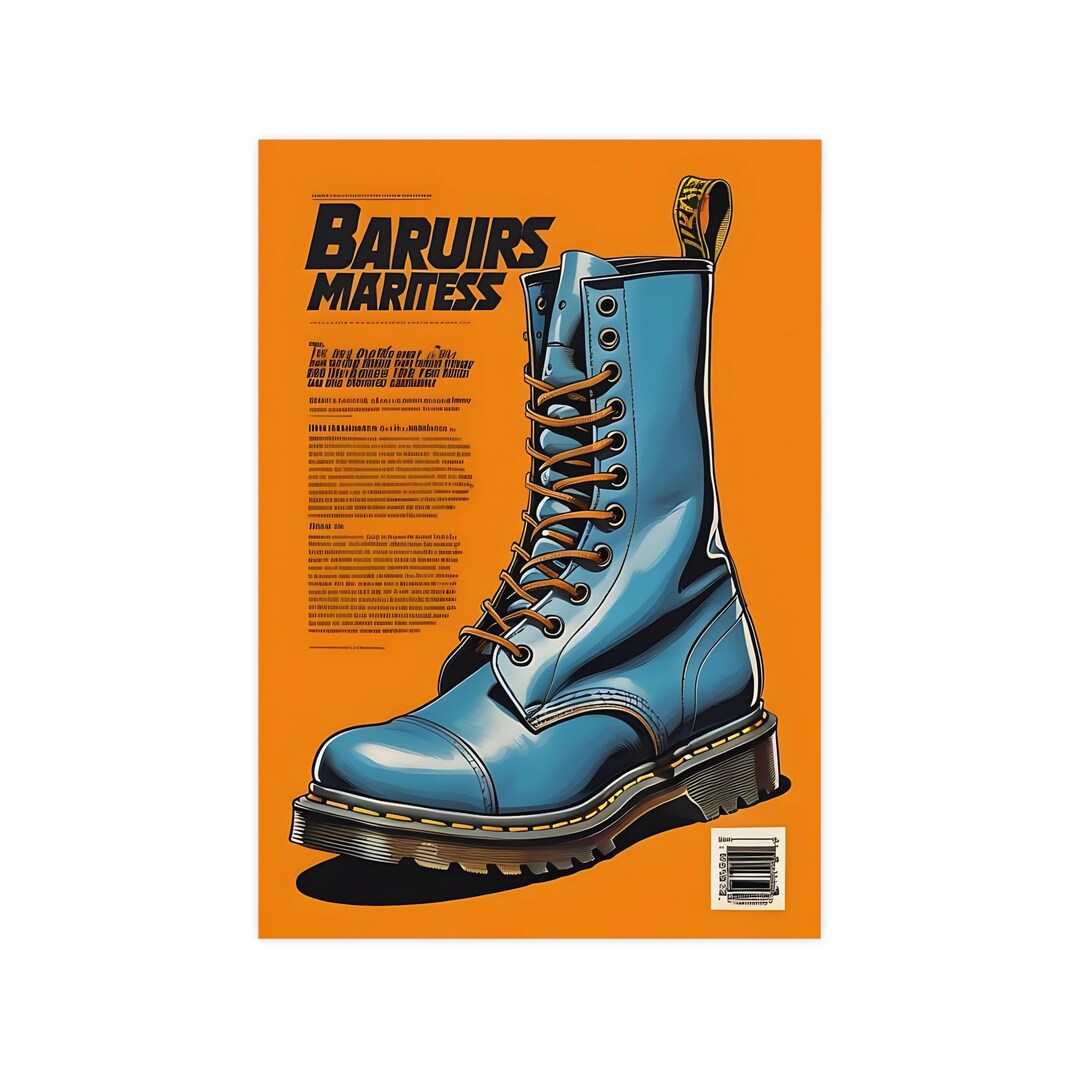 Poster Dr. Martens Oldschool Style - Etsy