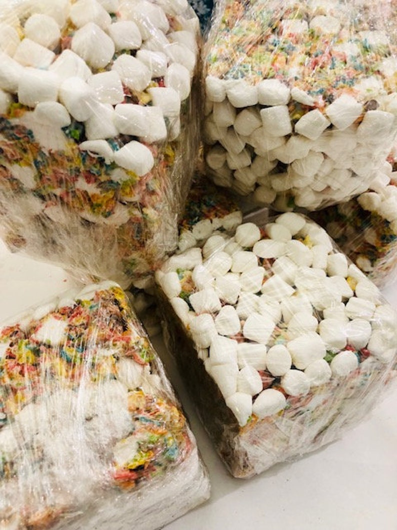 Old Fashioned Rice Krispie Marshmallow Cereal Treats Homemade Made to ...