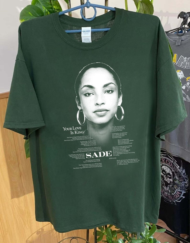 Sade Your Love is King T-shirt, Sade Love Album T Shirt, Sade Tour Crewneck Tshirt, Sade Concert ...