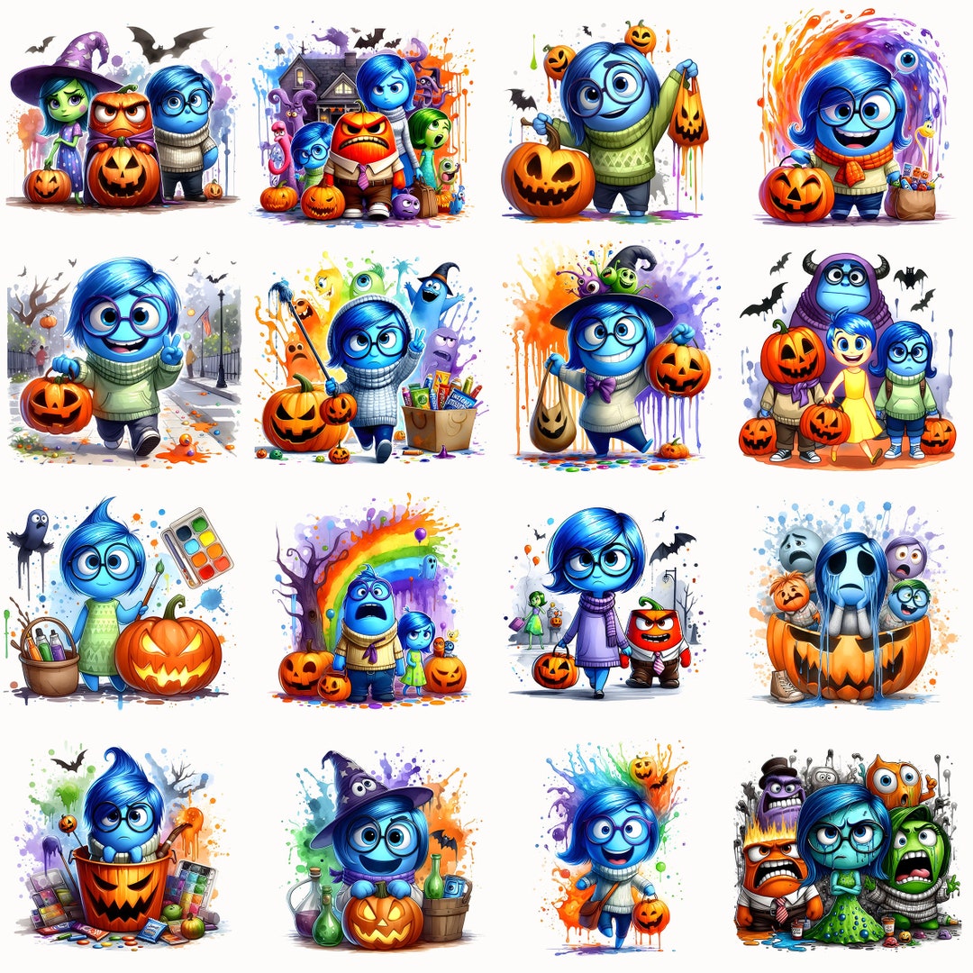 Inside Out 2 Halloween PNG, Inside Out Halloween Matching Costume Tee ...