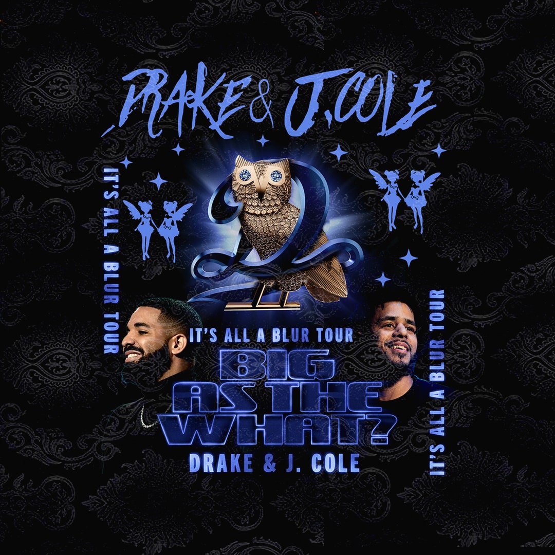 J COLE Tour 2024 Png, J Cole and D4ke Big as the What PNG Digital ...