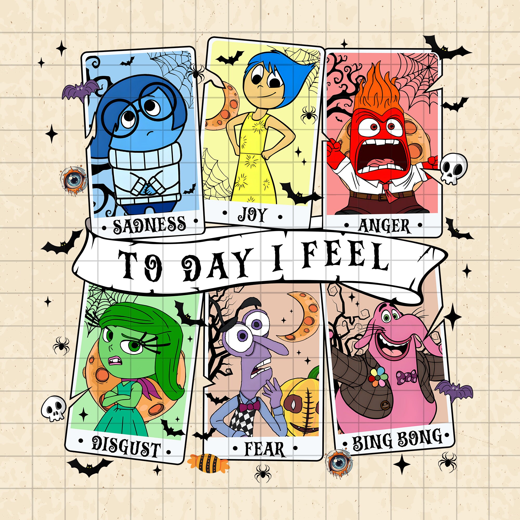 Inside Out 2 Today I Feel Png, Feel All Your Emotions Png, Emotions ...