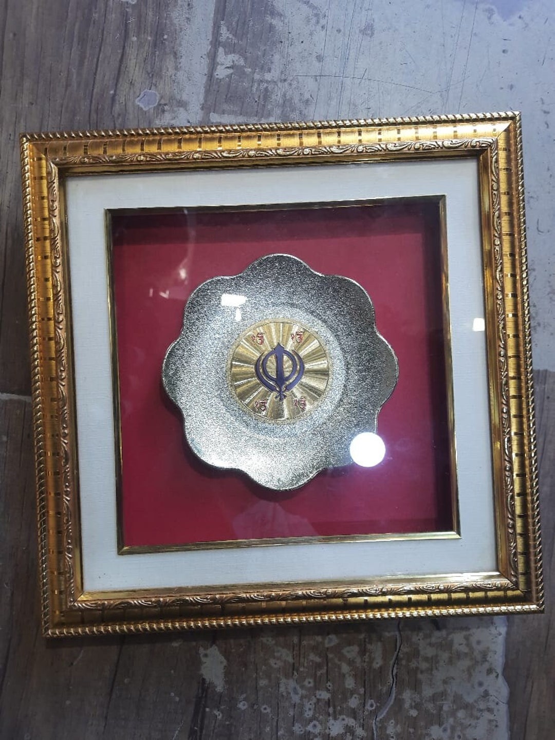 Photo Frame With Sikh Guru , Art Work Photo Frame, Indian Religious ...