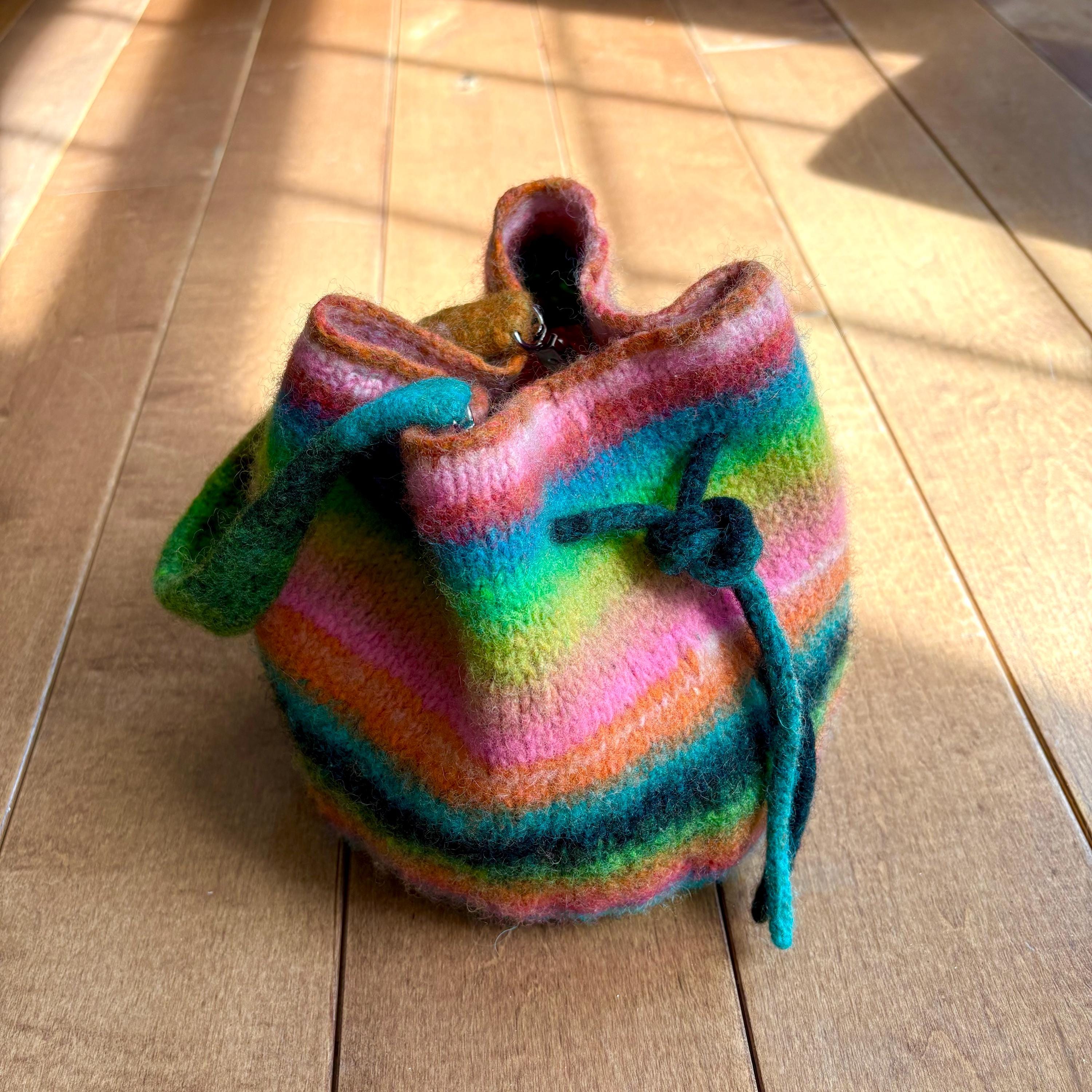 Felted Bag Knitting Patterns — Bucket Bag & Tote Bag PDF - Etsy