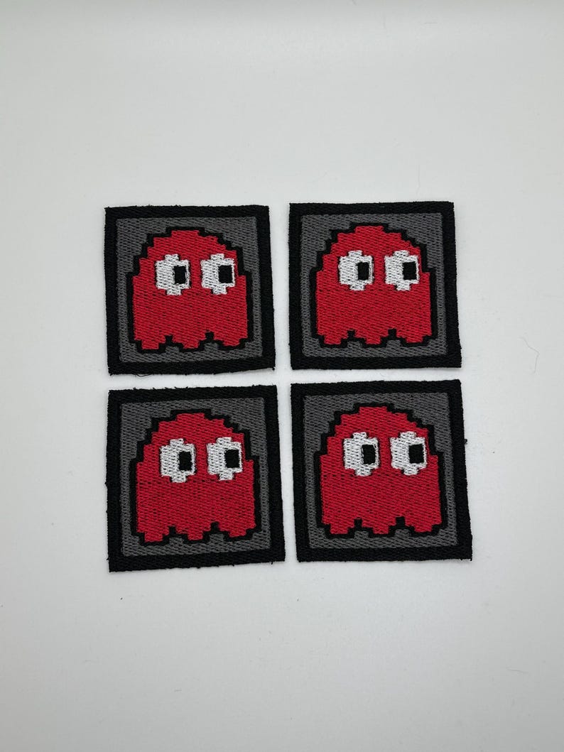 Pacman Ghost “blinky” Patch (2.25” X 2.25”) - Etsy