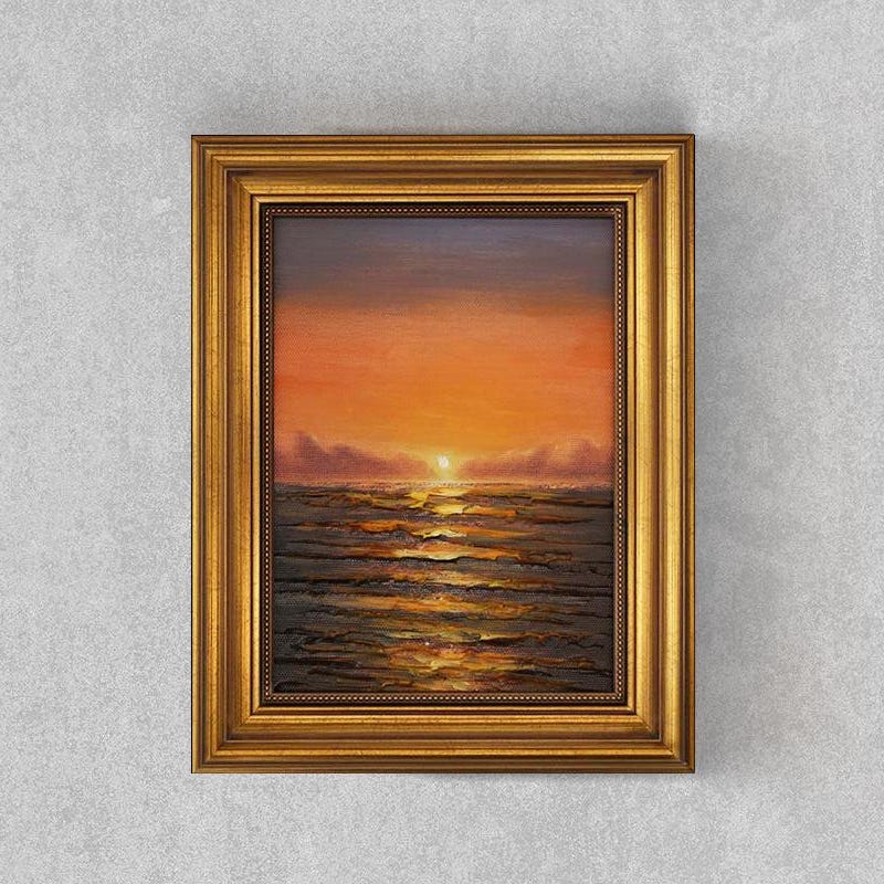 Sunset Oil Painting - Etsy