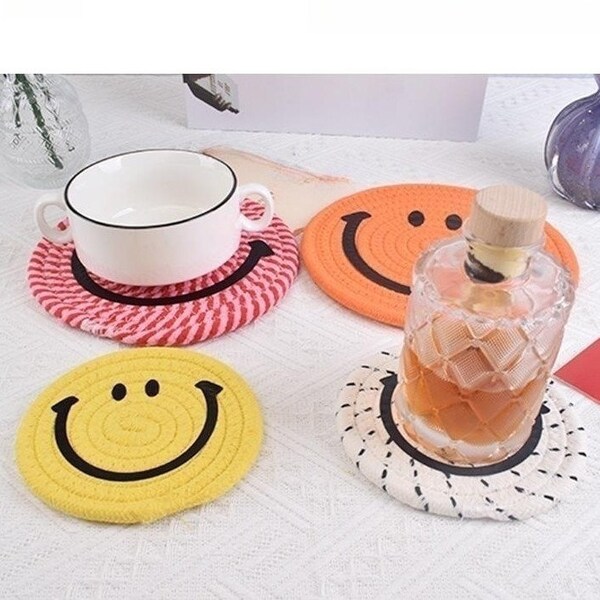 Smiley Face Pot Holders - Etsy