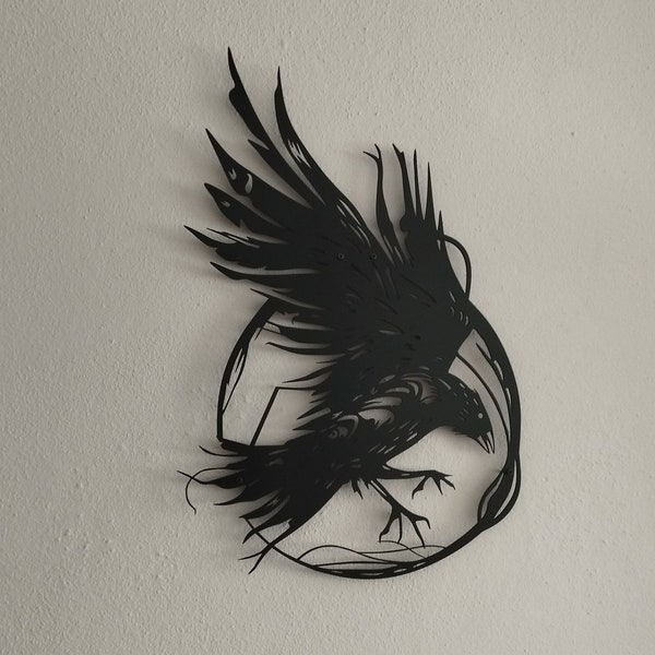 Metal Raven - Etsy