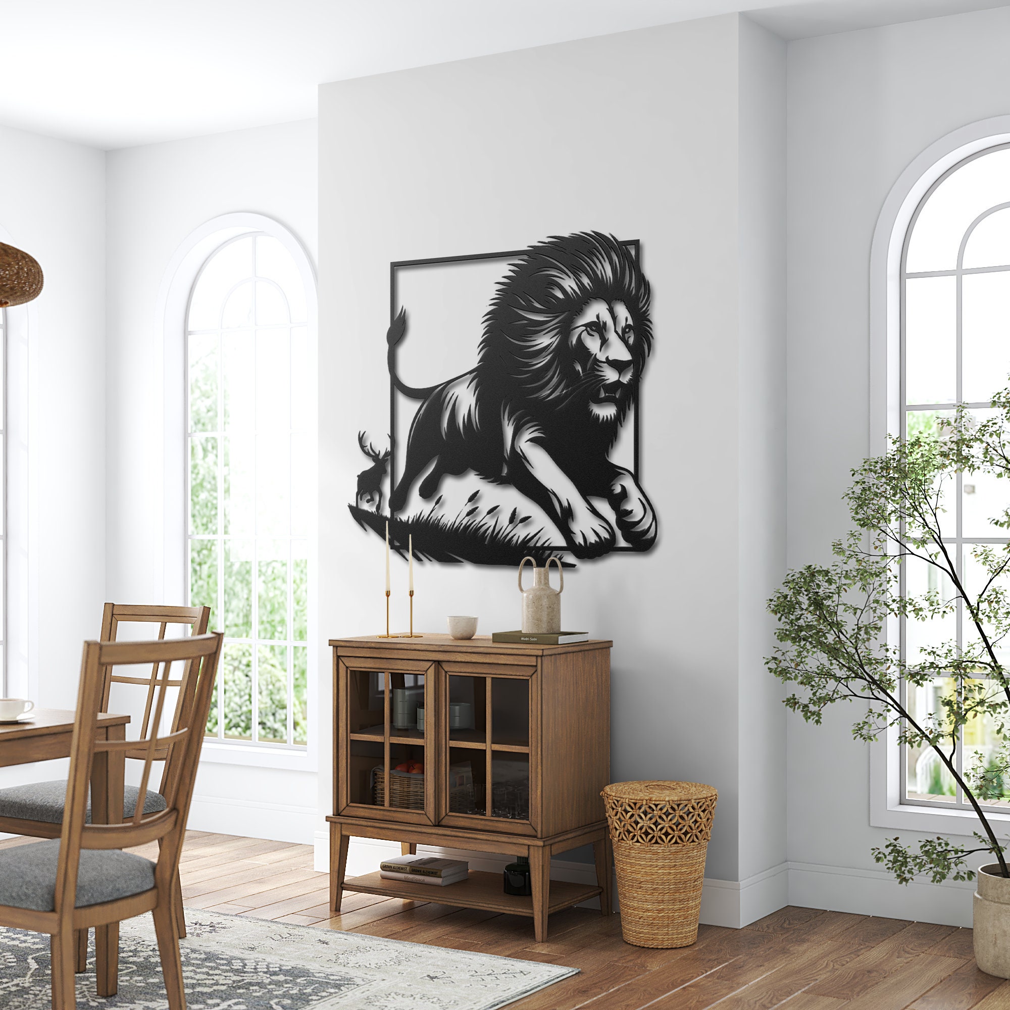 Lion Metal Wall Decor, Lion Metal Wall Art, Lion Sculpture, Wild Life ...