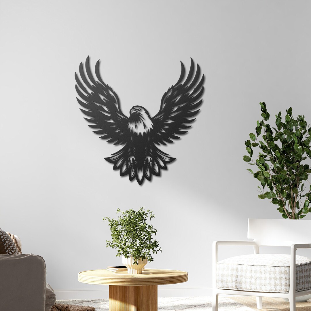 Eagle Metal Wall Art, Eagle Wall Decor, Eagle Wall Sign, Eagle Lover ...