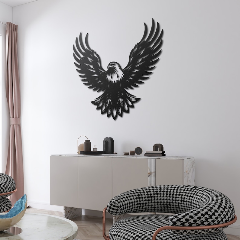 Eagle Metal Wall Art, Eagle Wall Decor, Eagle Wall Sign, Eagle Lover ...