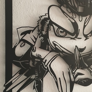 Anime Metal Wall Art, Anime Gifts for Him, Anime Wall Decor - Etsy