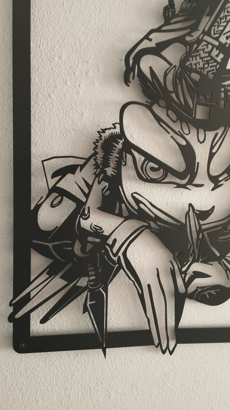 Anime Metal Wall Art, Anime Gifts for Him, Anime Wall Decor - Etsy