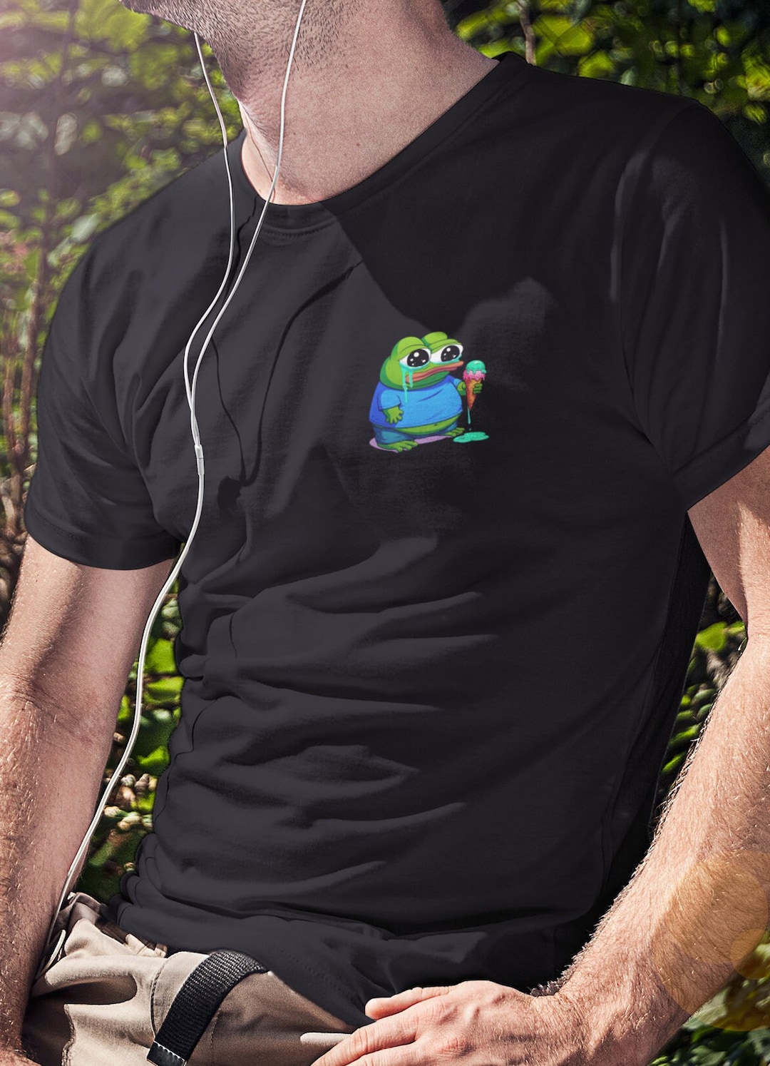 Smol Peepo Eating Ice Cream T-shirt, Smol Cute Apu Apustaja Ice Crim ...