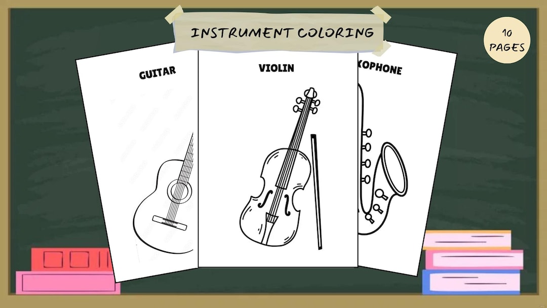 Coloring Pages | Instrument Coloring, Coloring Pages for Kids ...