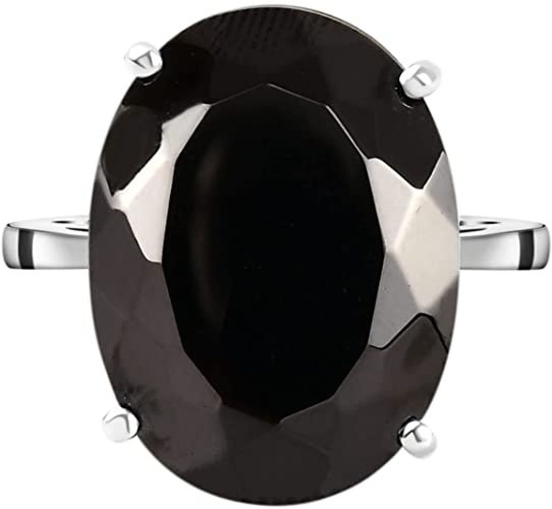 Elite Shungite Ring in Platinum Over Sterling Silver 5.15 Ctw - Etsy