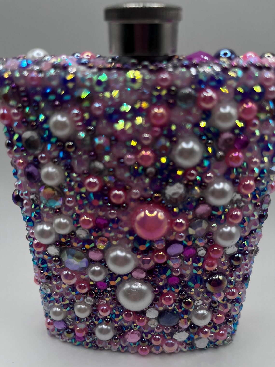 FLASK Blinged With Rhinestones\ Woman Flask\flask/ Rhinestone Flask ...