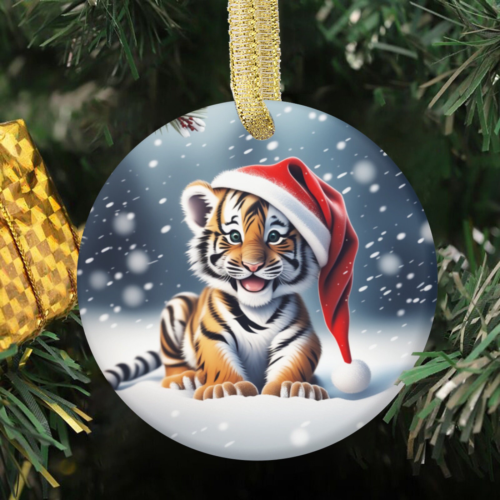 Variety of Christmas Xmas Ornament of a Tiger Cub Animal - Etsy