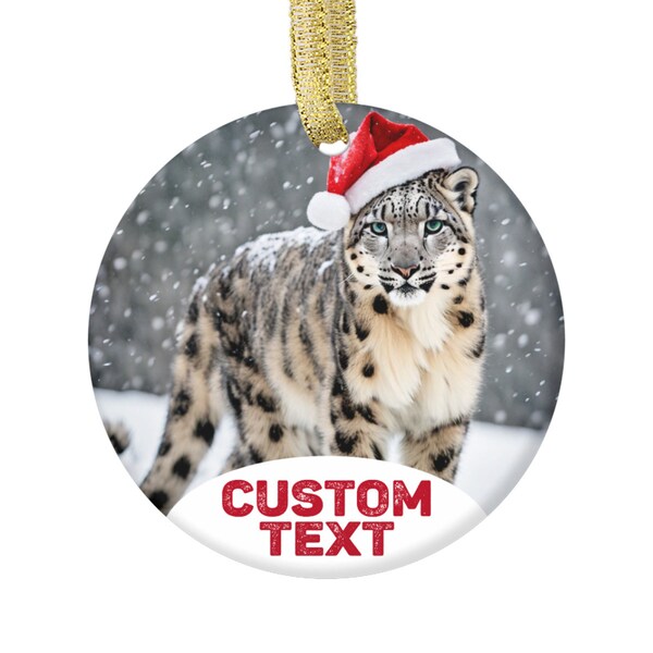 Leopard Christmas Tree Ornaments - Etsy