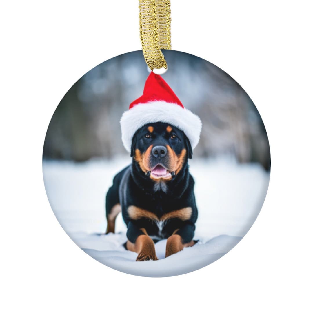 Rottweiler Dog Ornament Rottweiler Dog Ornaments for Christmas - Etsy