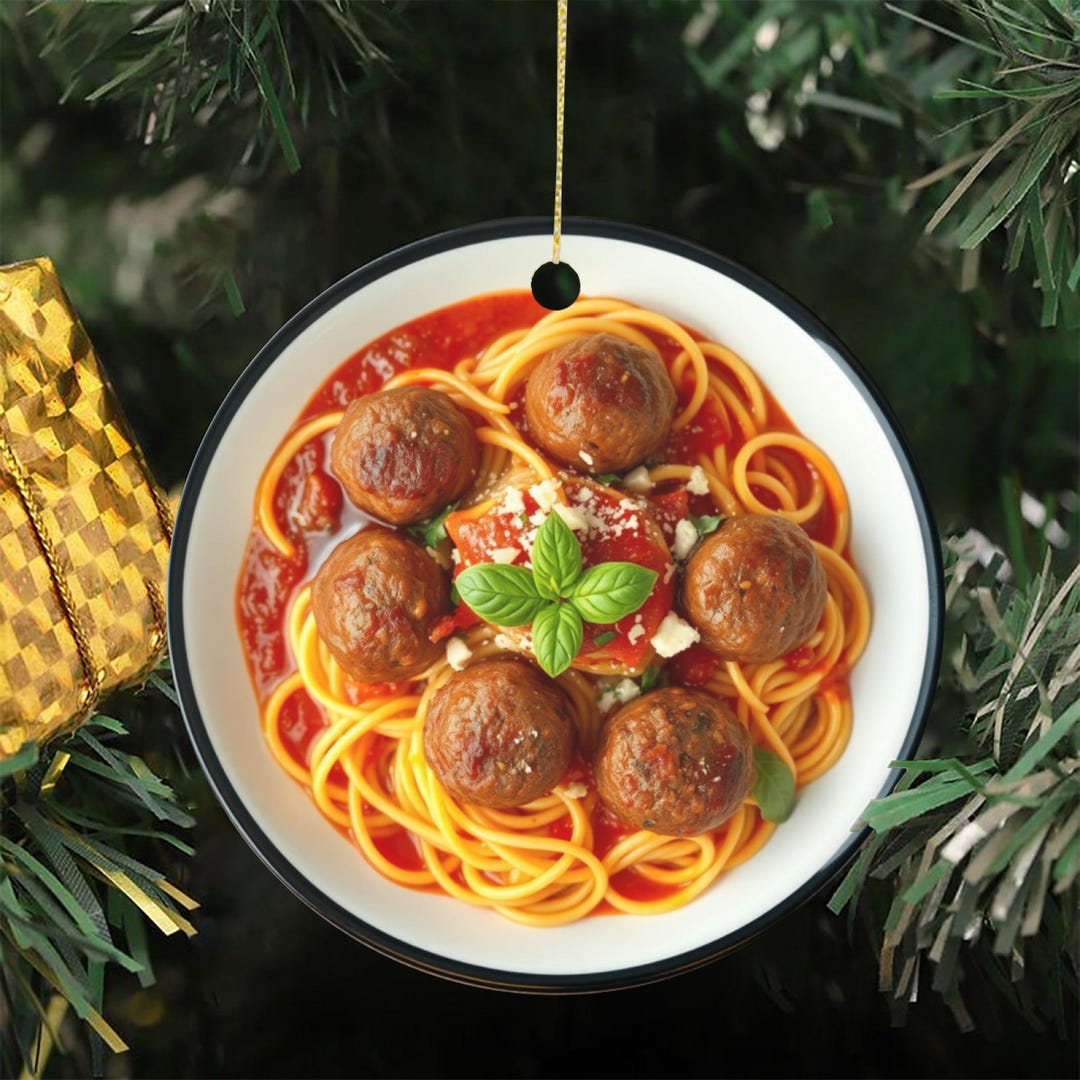 Custom Italian Spaghetti and Meatballs Personalized Food Lover ...
