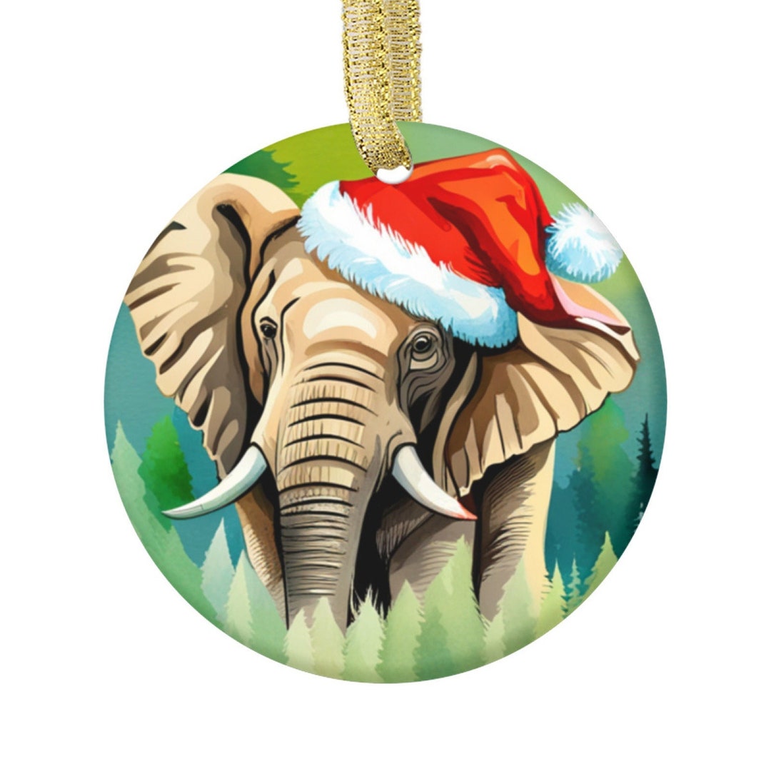 Elephant Animal Ornament Elephants Animals Ornaments for Christmas Tree ...