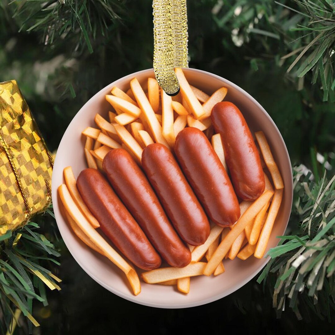 Custom Hot Dogs and French Fries Fast Food Personalized Food Lover ...
