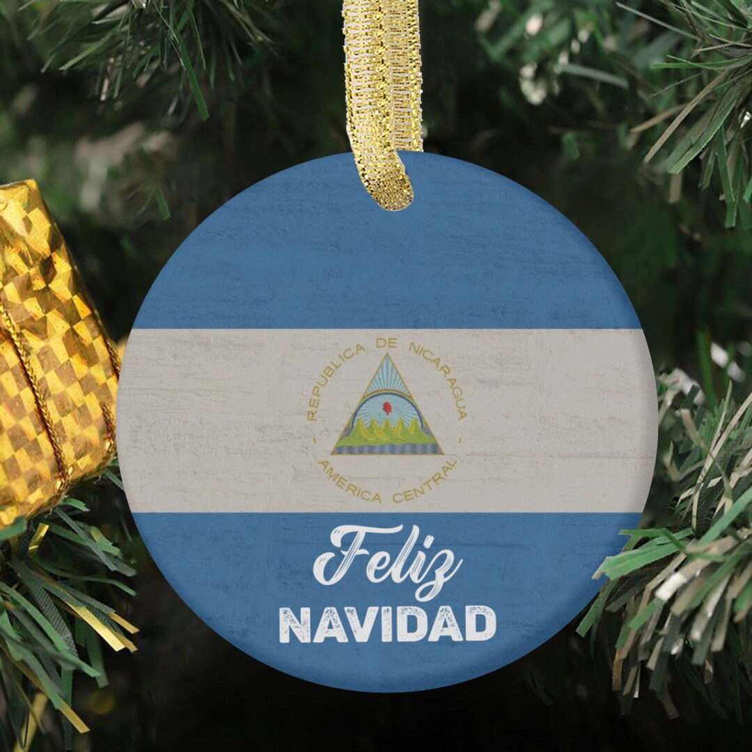 Variety Christmas Xmas Ornament of Country Flag Nicaragua Flag ...